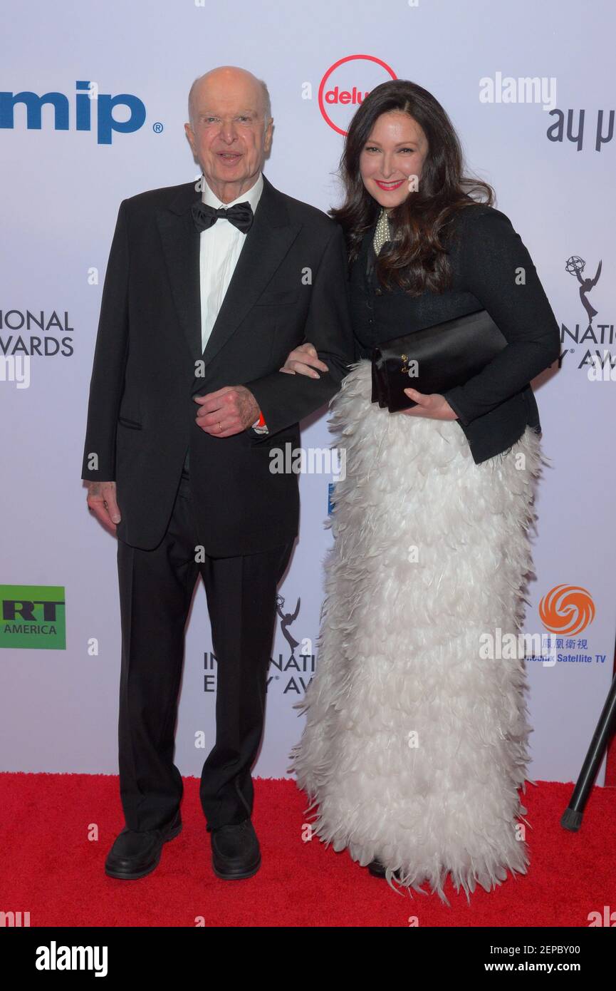 Bruce Paisner and Camille Bidermann attend the 2019 International Emmy ...