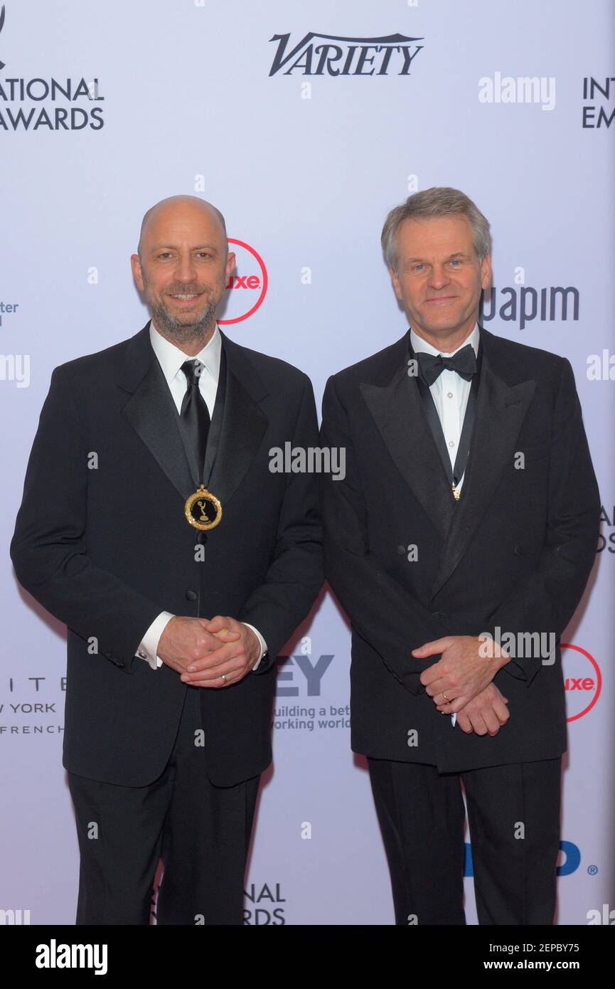 Michael Epstein and Peter Worsley attend the 2019 International Emmy ...