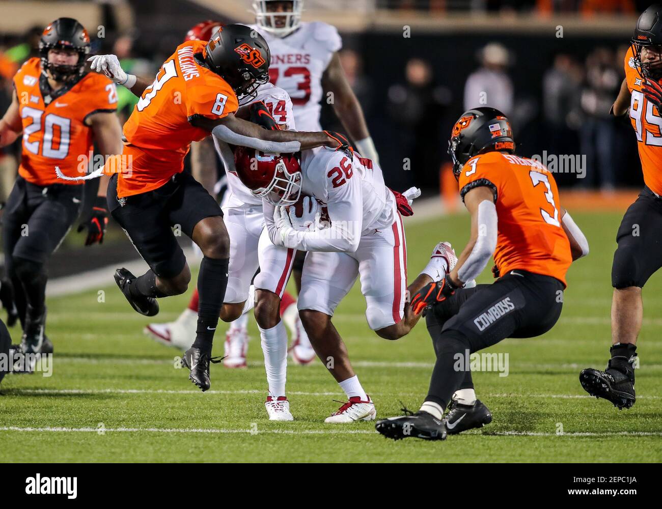 November 30, 2019: Oklahoma State corner back Rodarius Williams (8 ...