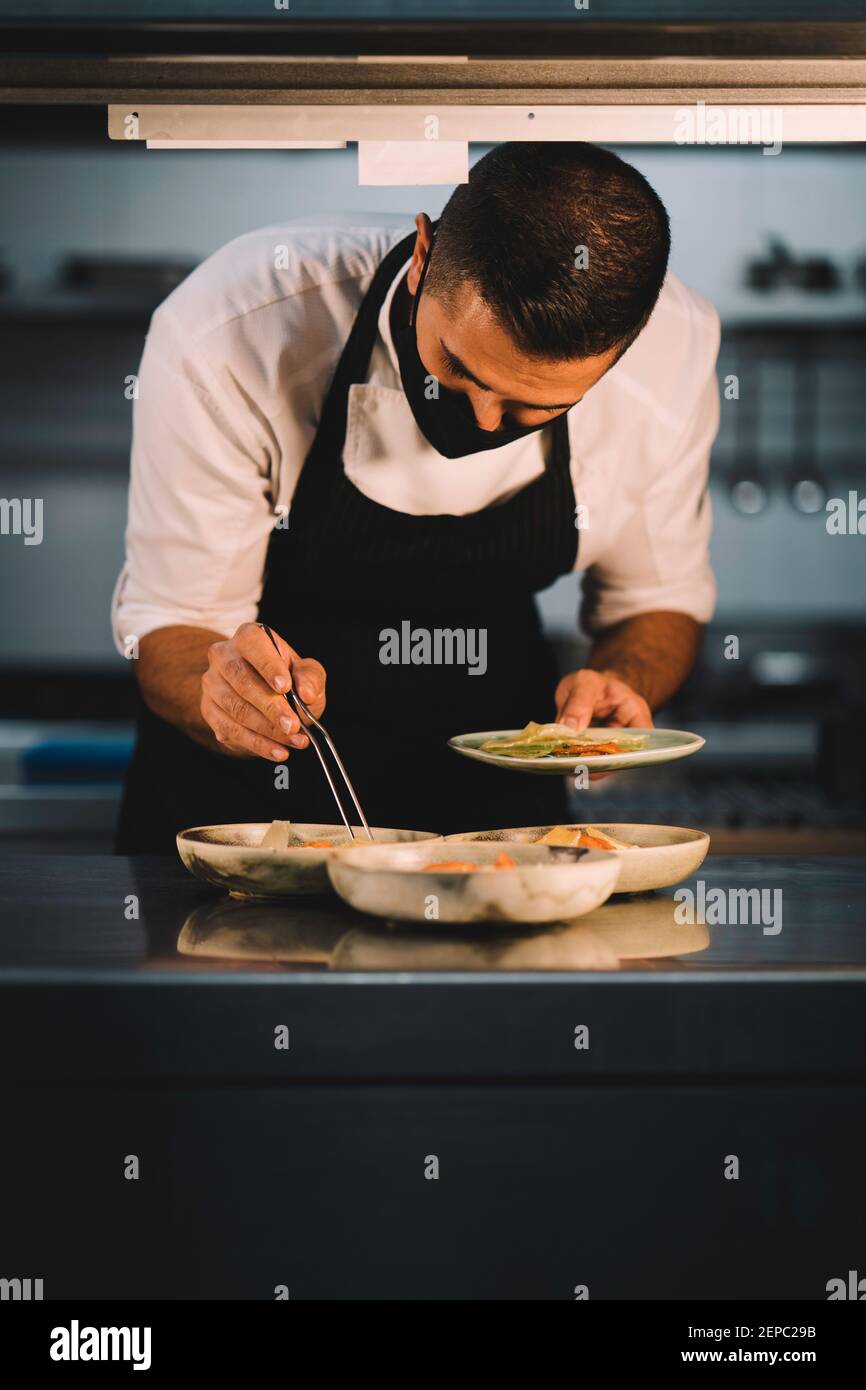 Food table restaurant interior mask hi-res stock photography and images ...