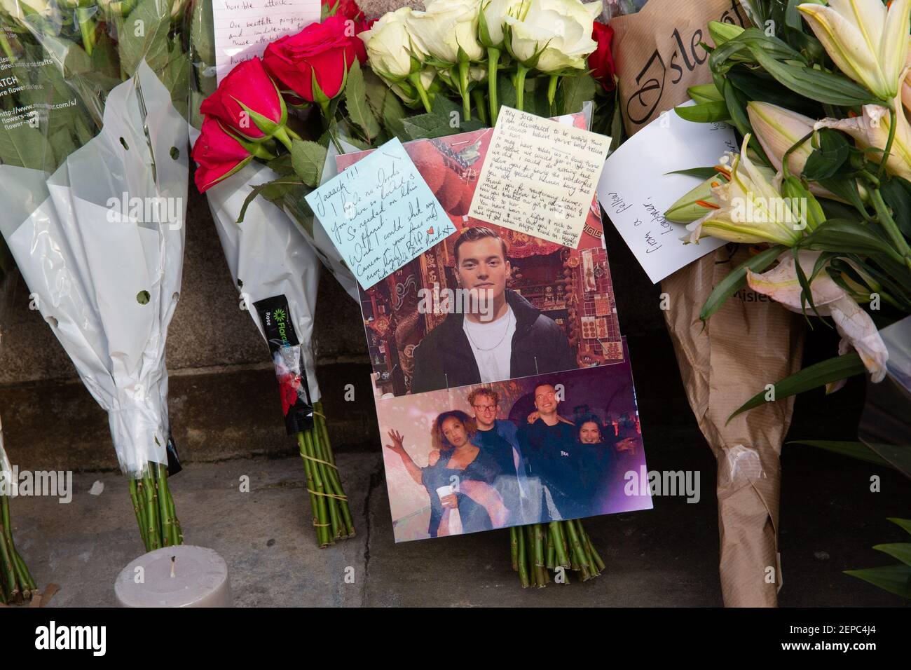 Photograph and a goodbye note left by friends of London Bridge terror ...