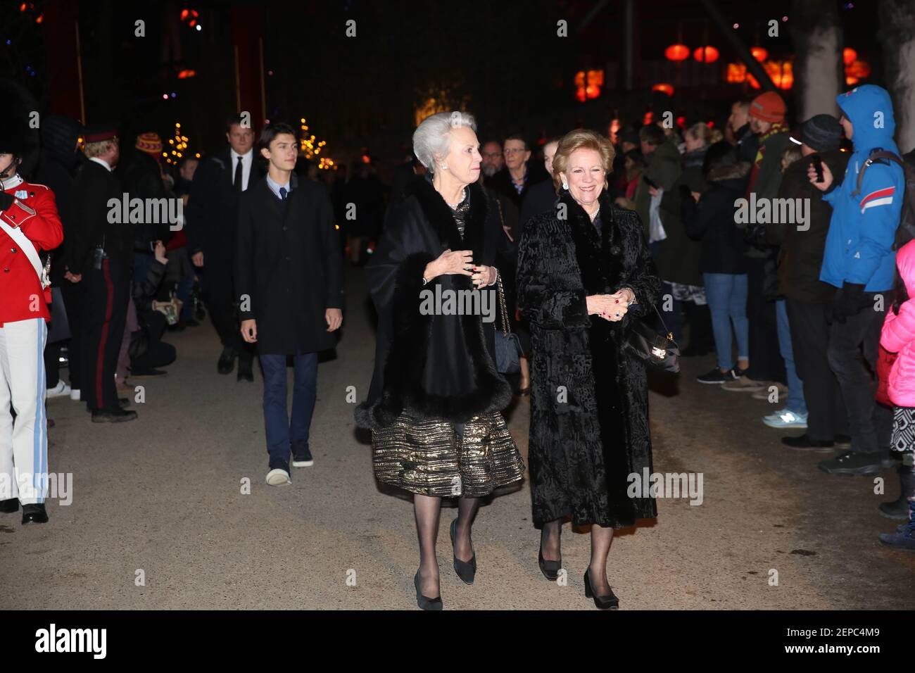 01-12-2019 Denmark Danish royals arrive for the premiere at the ballet ...