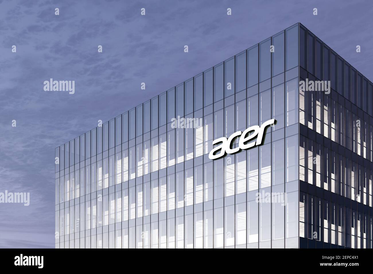 New Taipei City, Taiwan. February 16, 2021. Editorial Use Only, 3D CGI ...