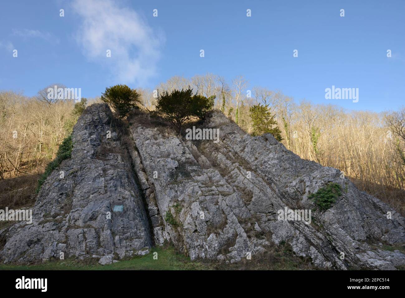 The Rock of Ages in Burrington Combe, Somerset Stock Photo - Alamy