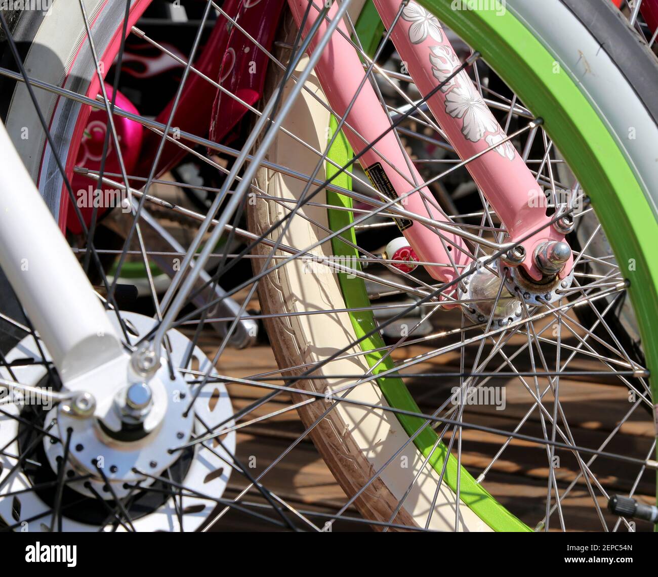 Pink colored wheels hi-res stock photography and images - Alamy