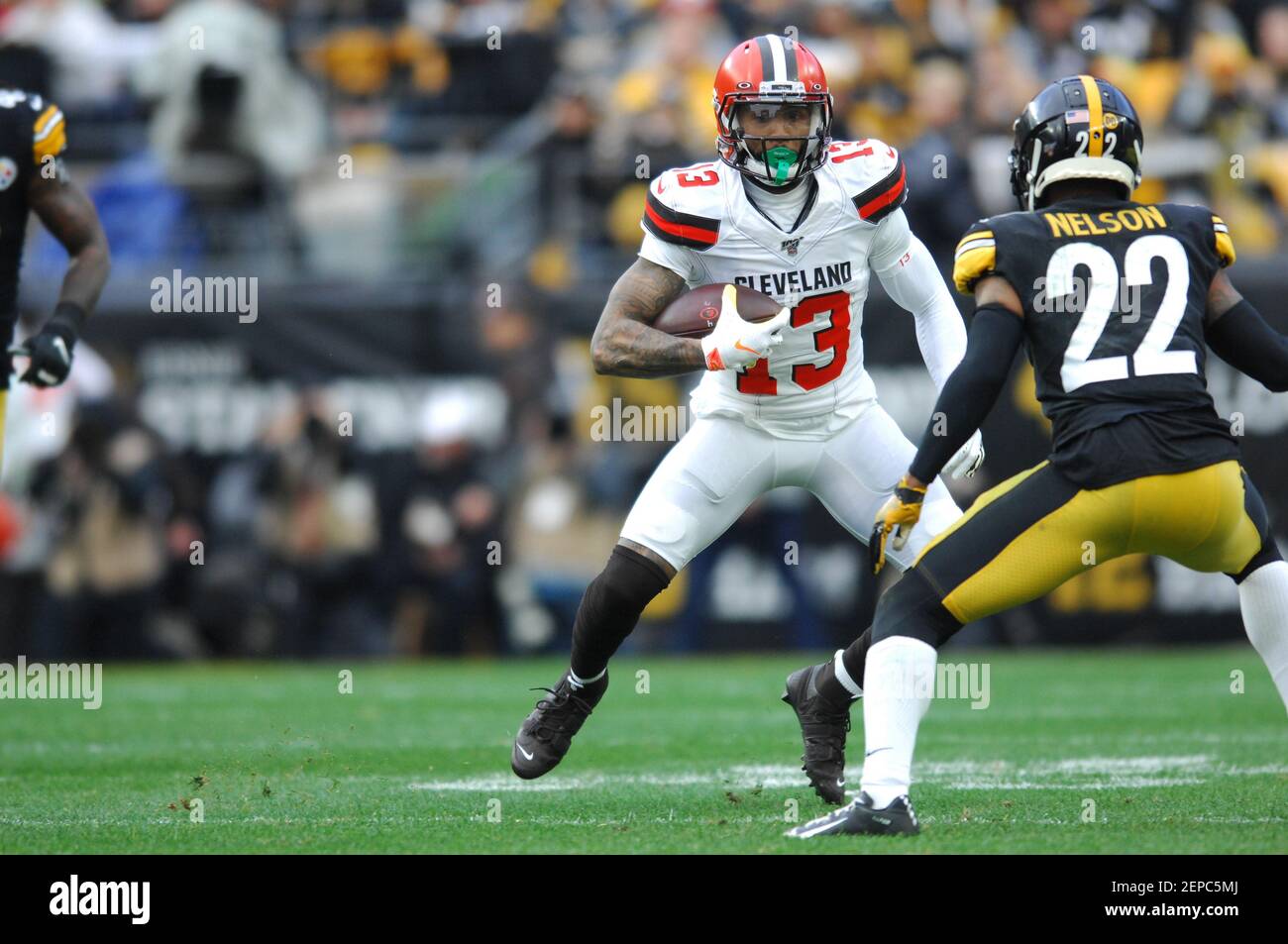 December 1st, 2019: Odell Beckham Jr. #13 during the Pittsburgh ...