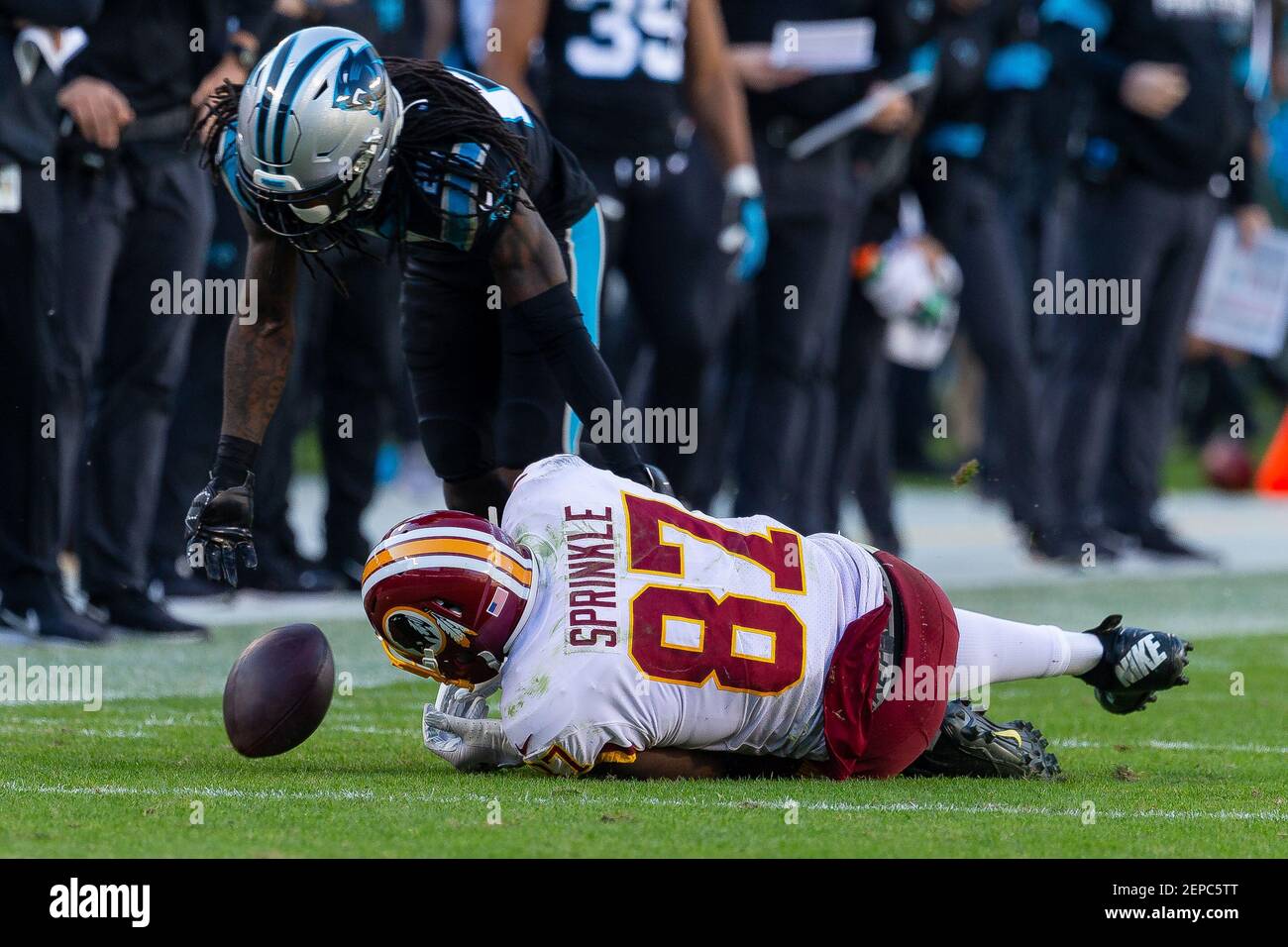 December 1, 2019: Washington Redskins tight end Jeremy Sprinkle (87 ...