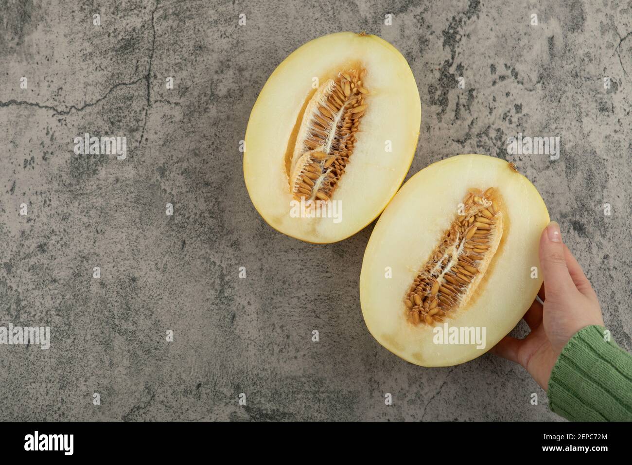 Hand touching fruit hi-res stock photography and images - Alamy