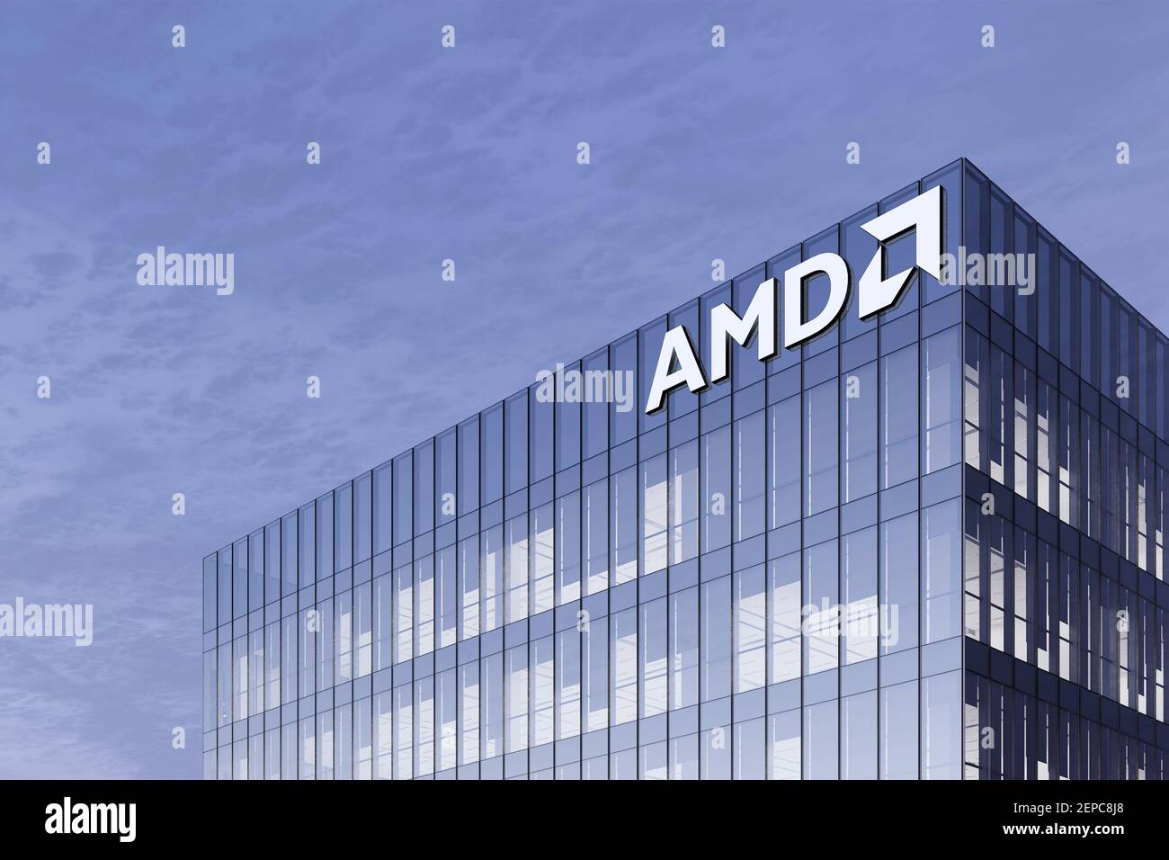 Santa Clara, CA, USA. February 18, 2021. Editorial Use Only, 3D CGI ...