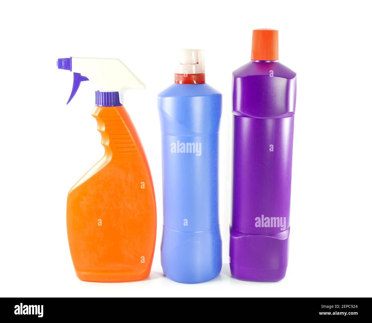 Toilet cleaner bottle isolated on white background Stock Photo - Alamy