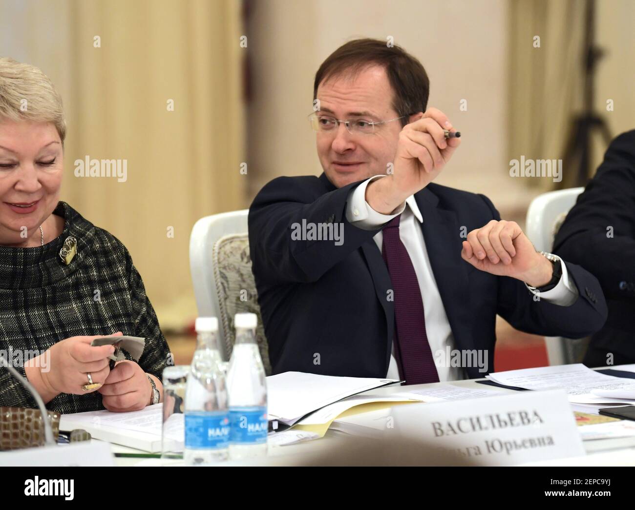 Russian President Vladimir Putin's working visit to Nalchik. Minister ...