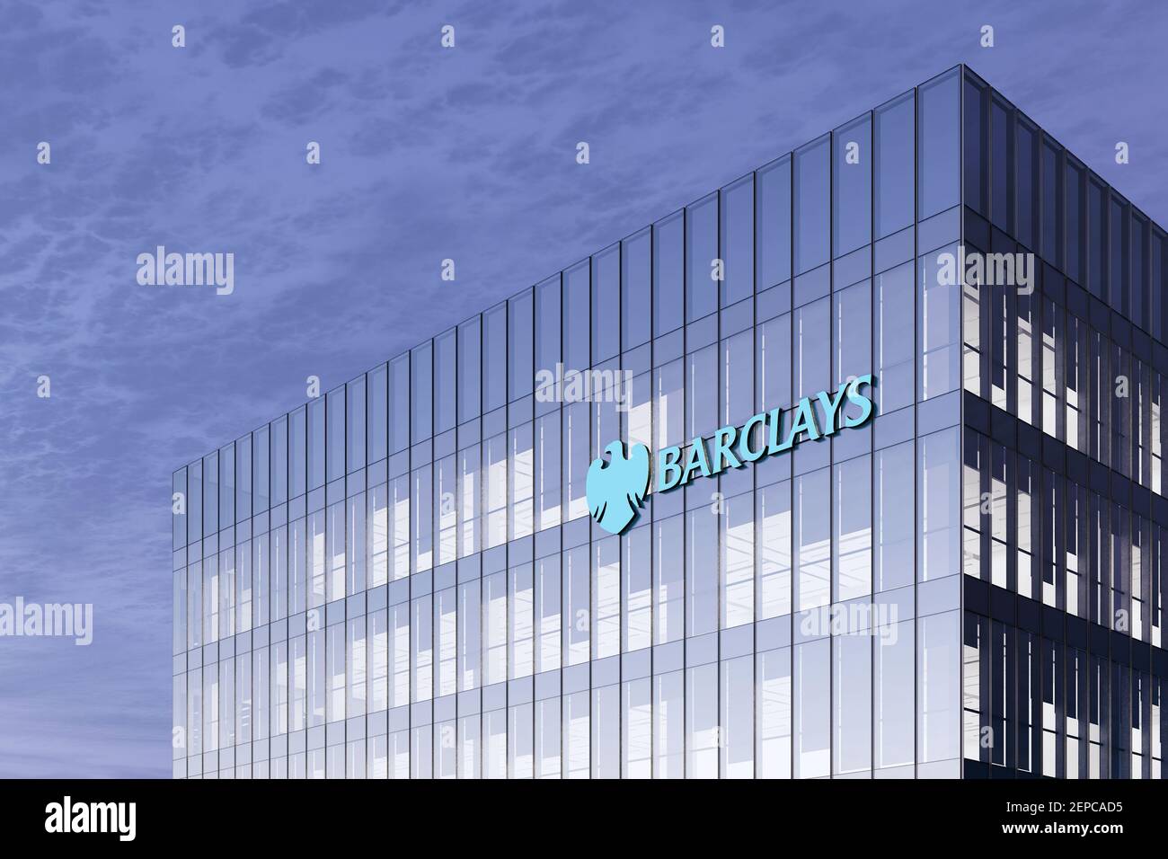 London, United Kingdom. February 18, 2021. Editorial Use Only, 3D CGI ...