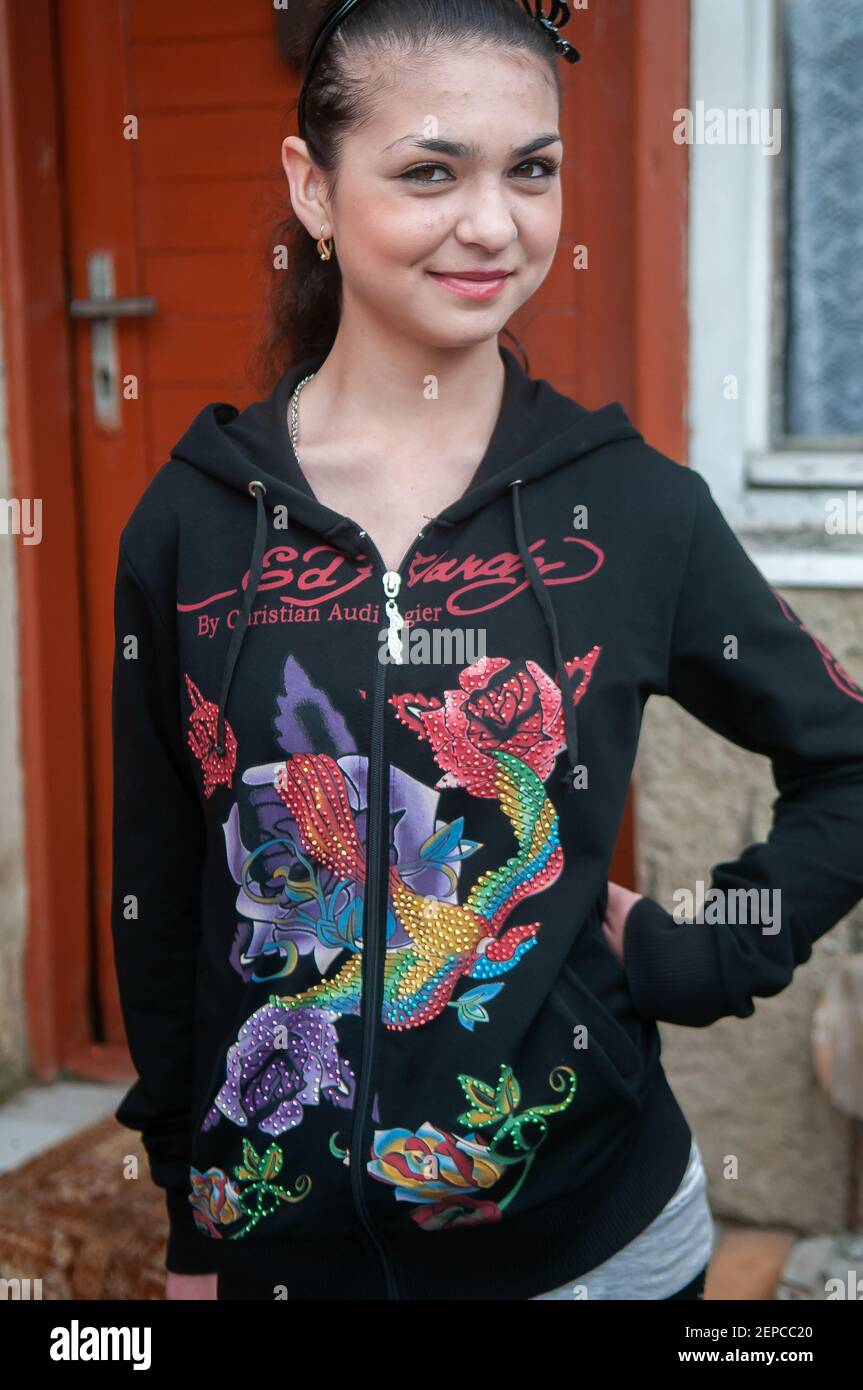 Lomnicka, Slovakia. 05-16-2018. Gypsy adolescent living in misery and ...