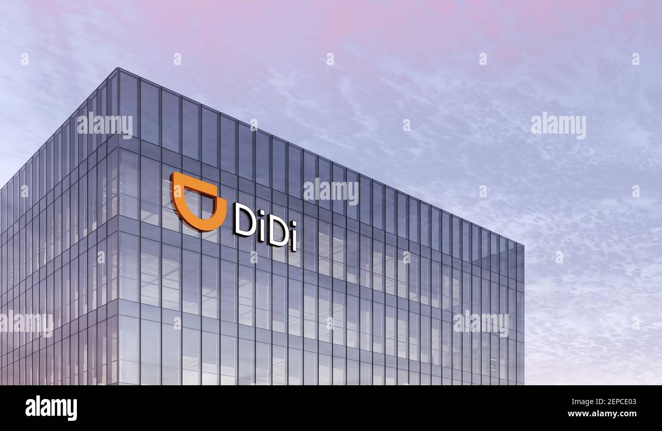 Beijing, China. February 19, 2021. Editorial Use Only, 3D CGI. Didi ...