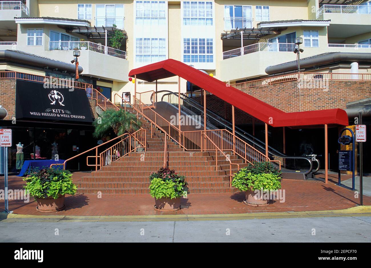 Steps at a complex Stock Photo - Alamy