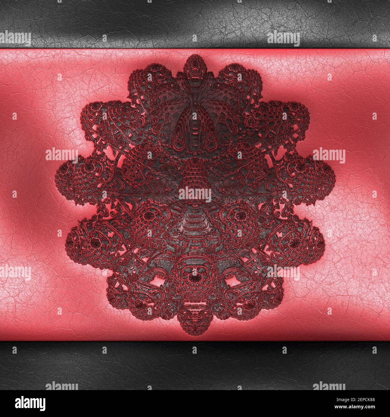 Luxury background with embossed pattern on leather for creative design ...
