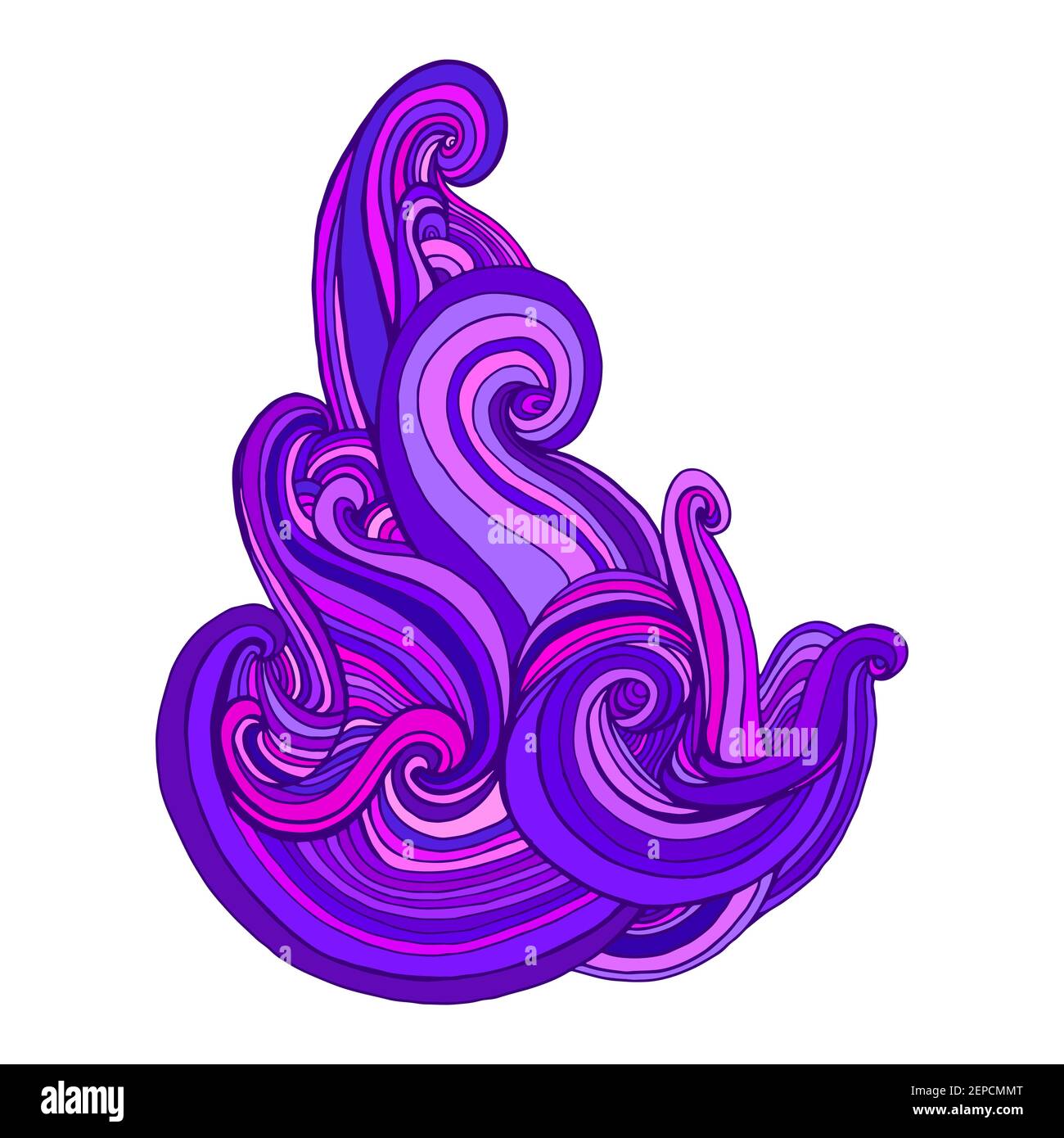 Wavy decorative frame Stock Vector Images - Alamy