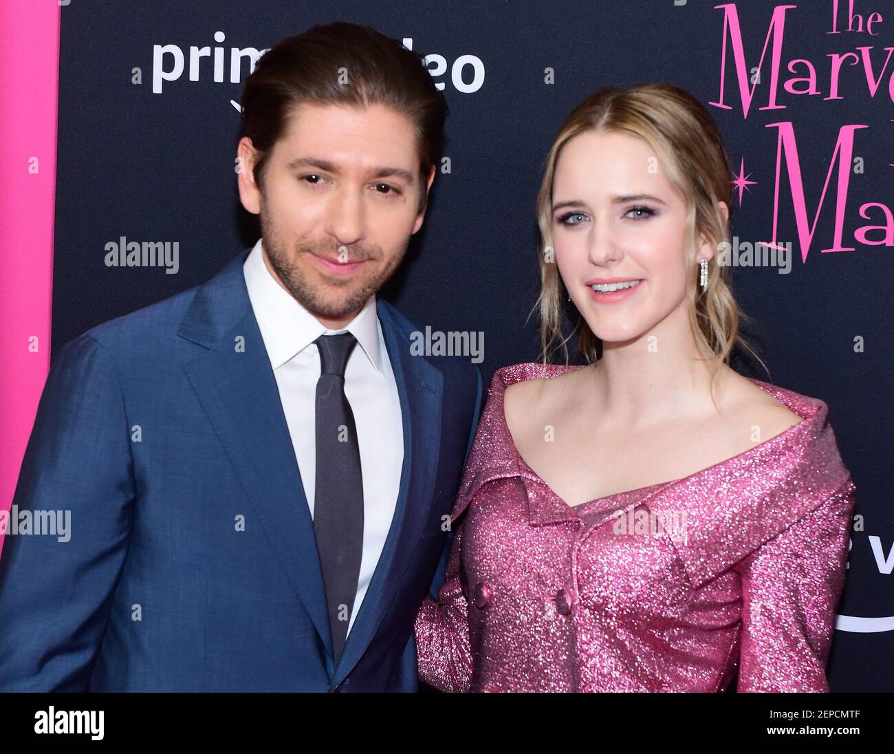Michael Zegen and Rachel Brosnahan attend Amazon Prime Video's "The ...