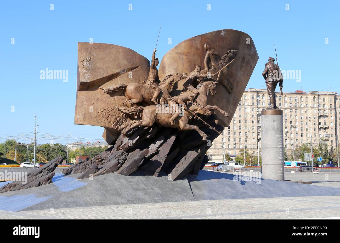 Monument to the heroes First World War in Victory Park on Poklonnaya ...