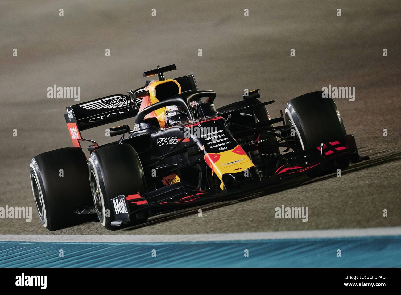 Red Bull Racing’s Dutch driver Max Verstappen competes during the Abu ...