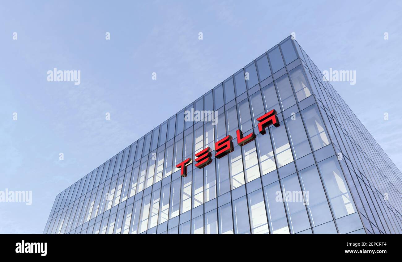 Palo Alto, California, USA. February 17, 2021. Editorial Use Only, 3D ...