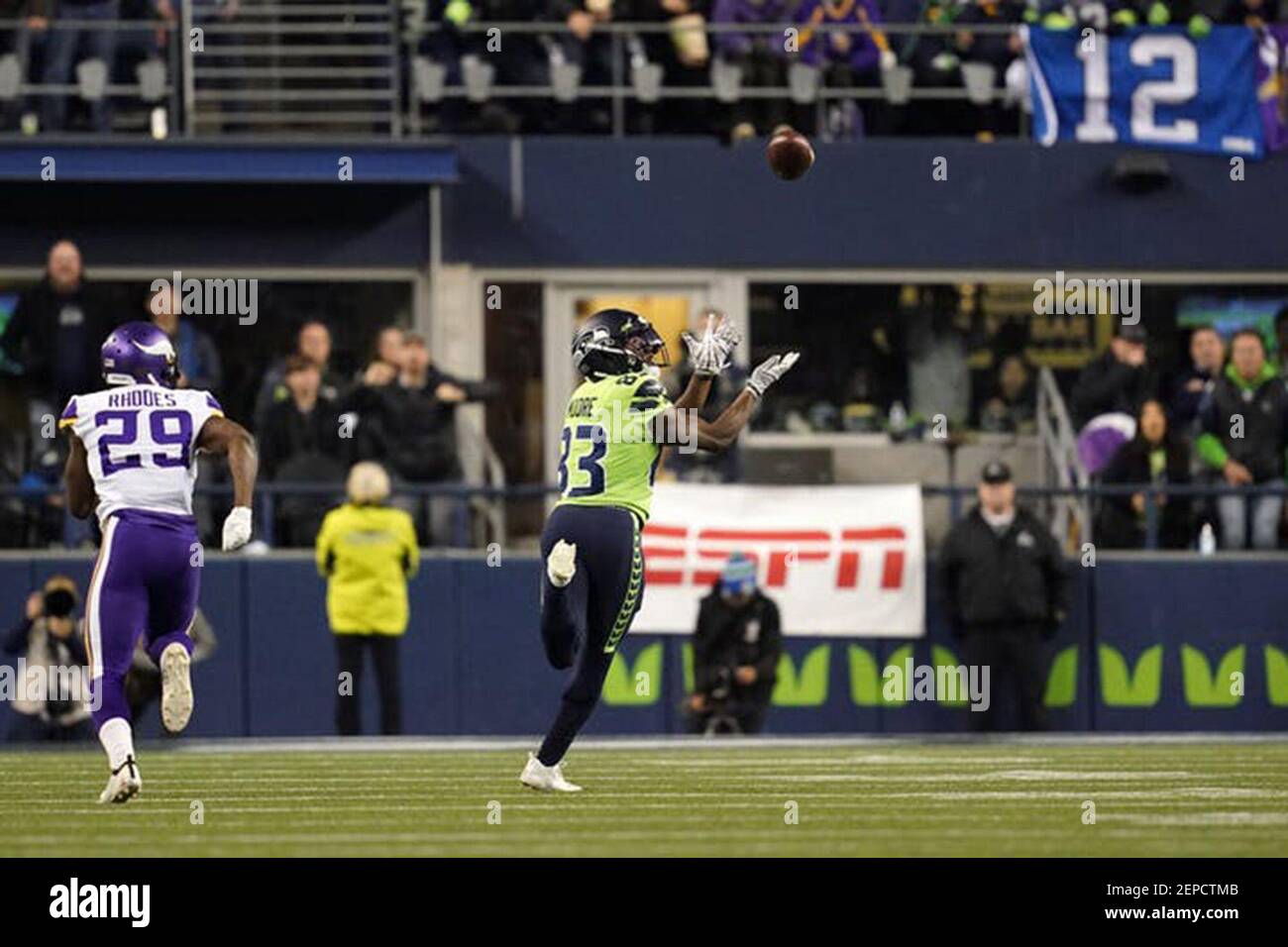 Seattle Seahawks wide receiver David Moore catches a long touchdown ...