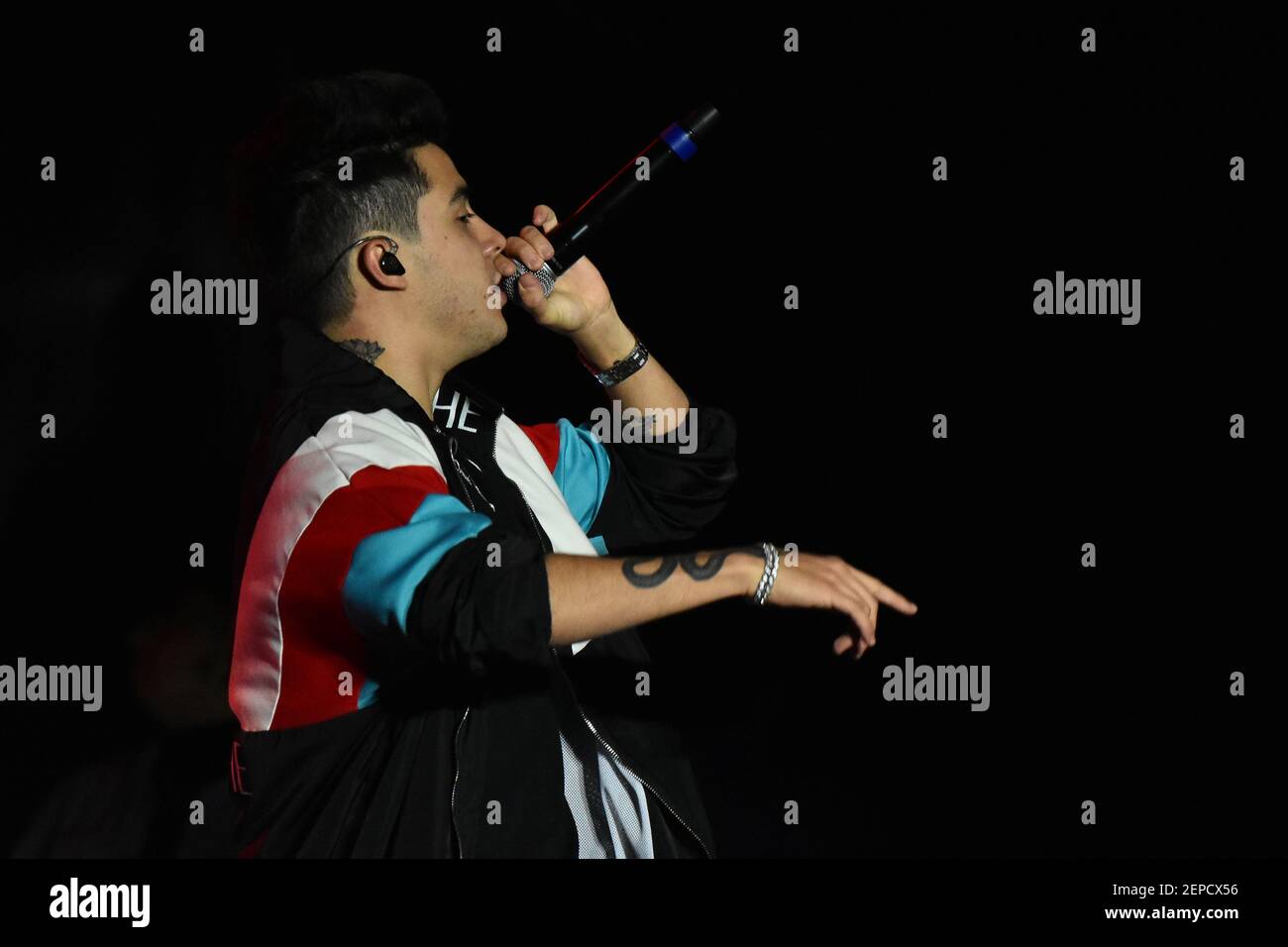 MEXICO CITY, MEXICO - DECEMBER 4: Mario Bautista sings on stage during ...