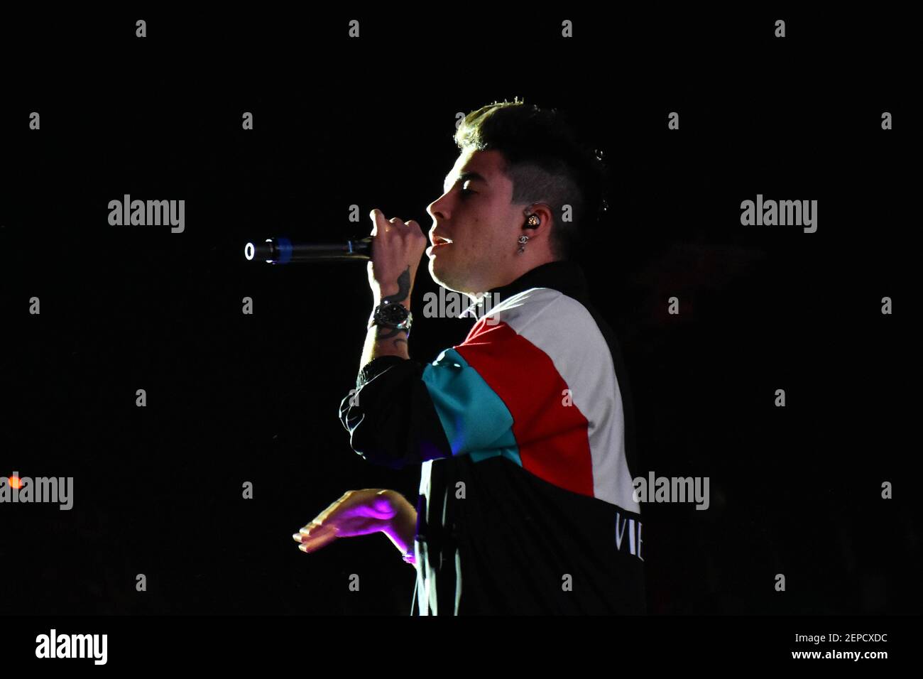 MEXICO CITY, MEXICO - DECEMBER 4: Mario Bautista sings on stage during ...