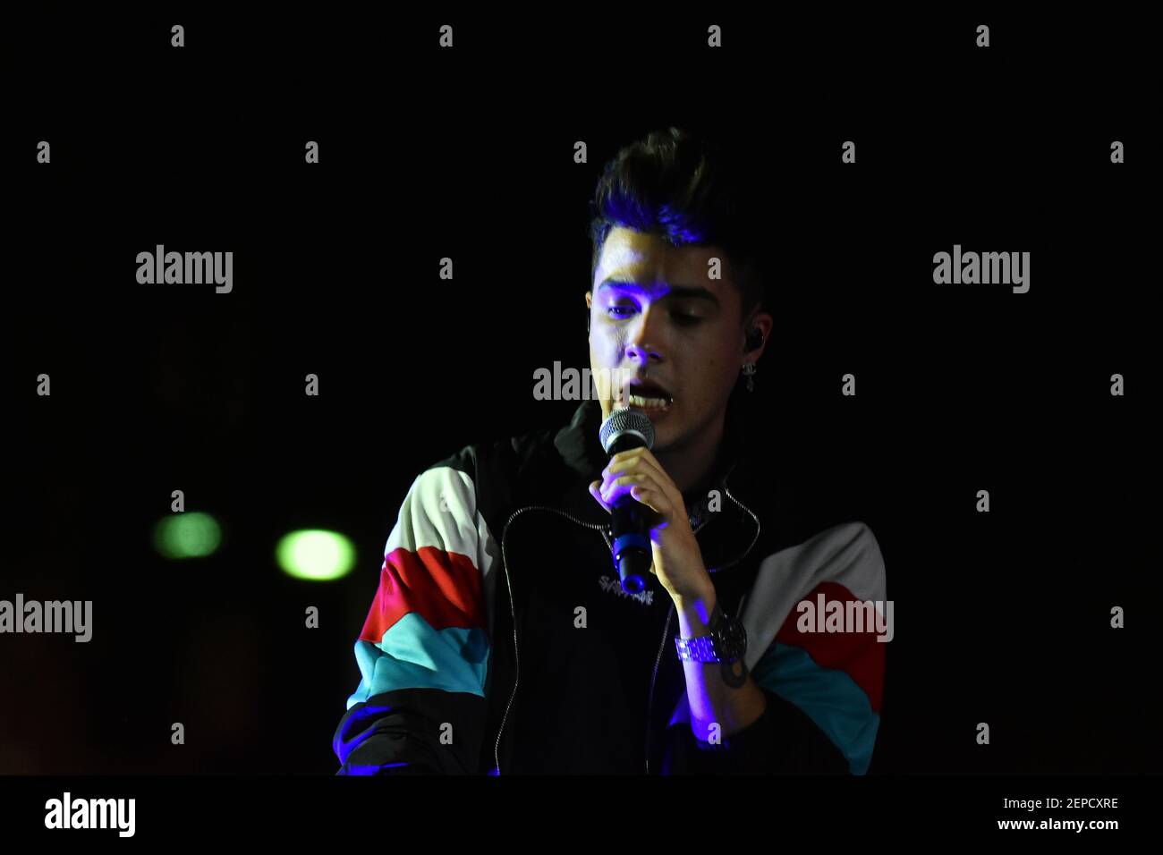 MEXICO CITY, MEXICO - DECEMBER 4: Mario Bautista sings on stage during ...