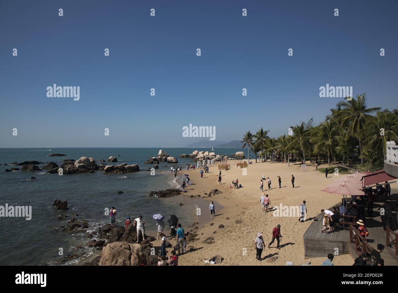 Hainan ,CHINA-Winter scenery at Tianya haijiao tourist area in Sanya ...