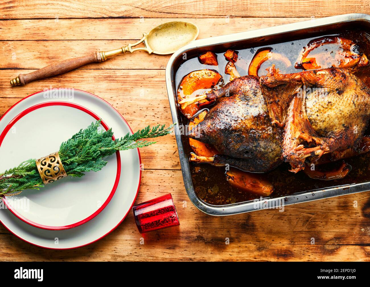Cooked goose hi-res stock photography and images - Alamy