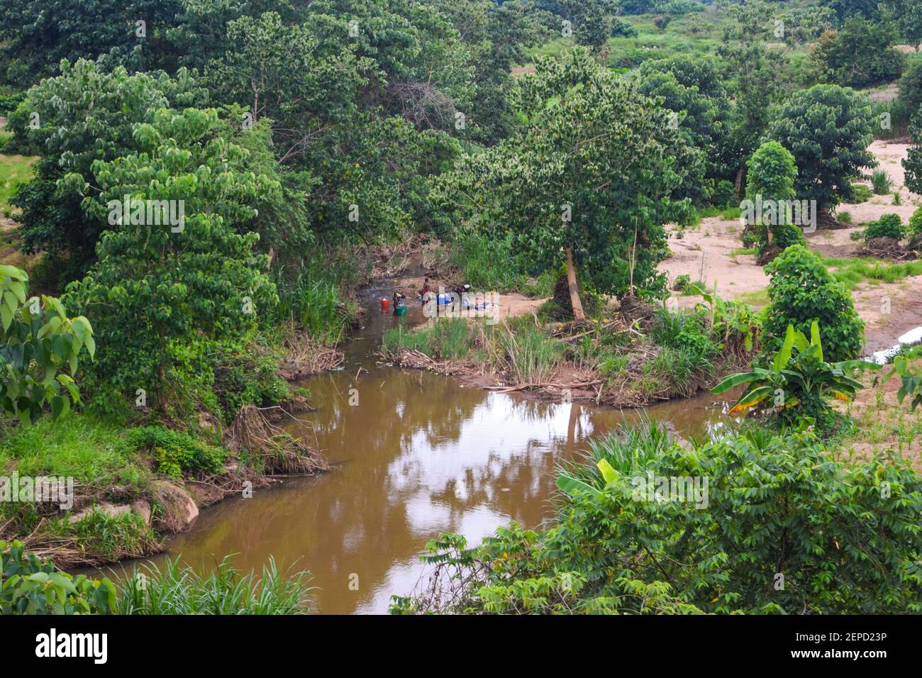 A fresh water river in the forest in rural Malawi Stock Photo - Alamy