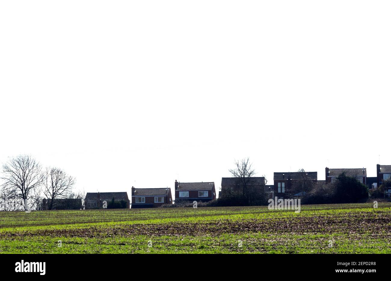 Row of detached houses england hi-res stock photography and images - Alamy