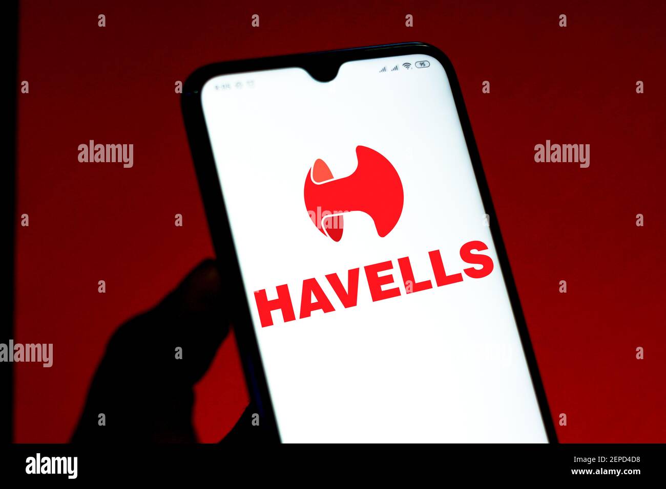 In this photo illustration the Havells India Limited logo is seen ...