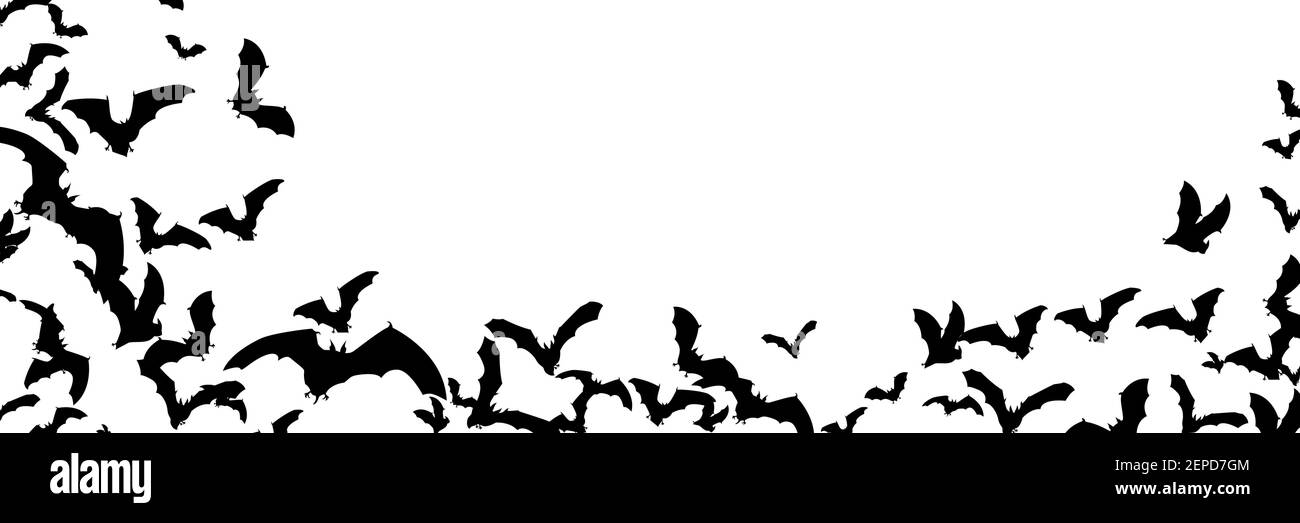 Halloween background with bats. Easy to edit vector image Stock Vector ...