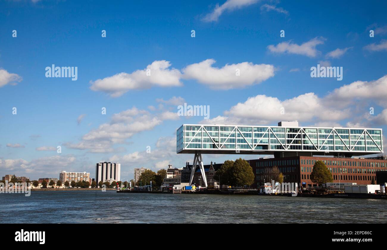 Rotterdam, The Netherlands - Sept 12, 2019. Cityscape showing the ...
