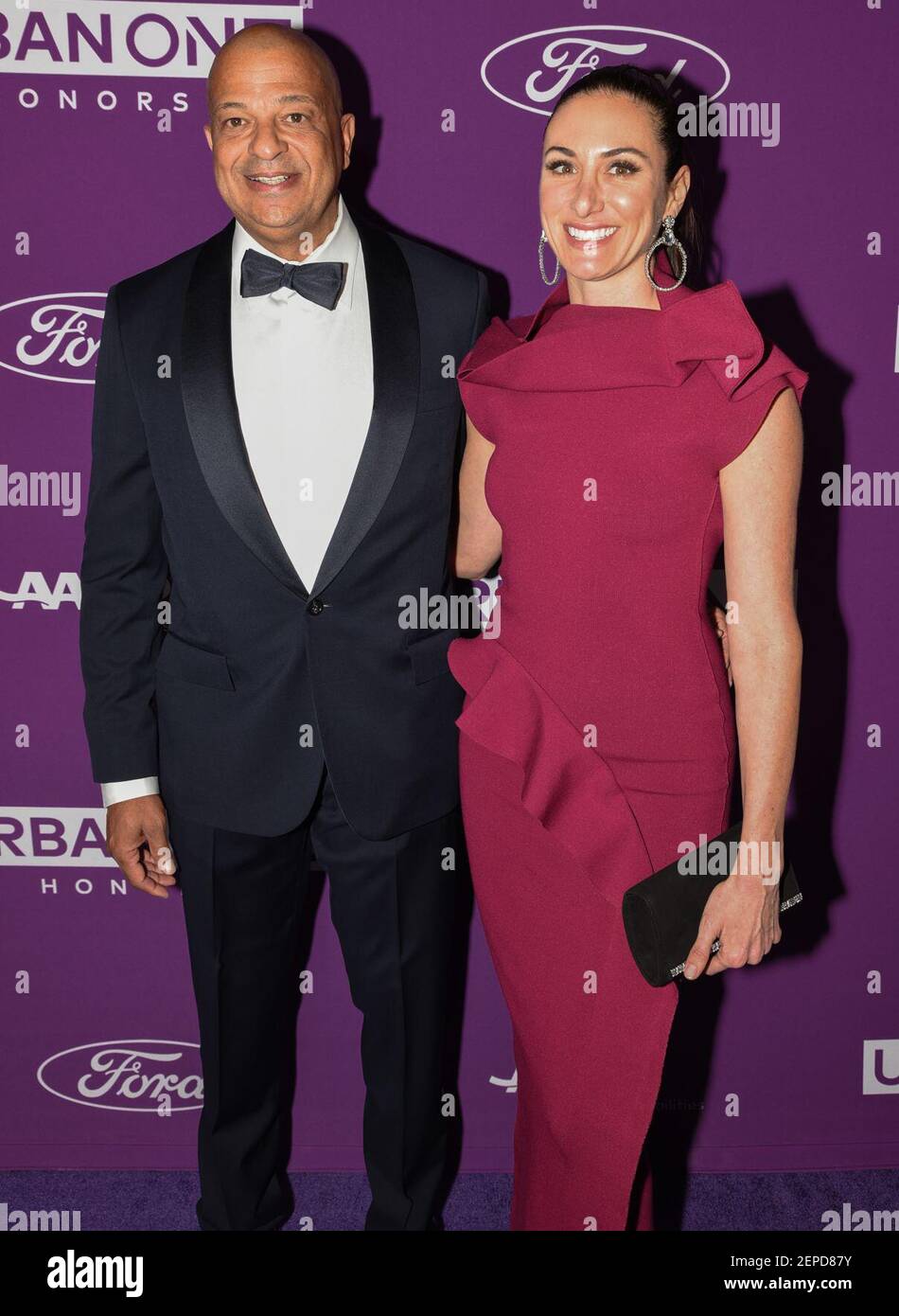 Alfred Liggins III CEO Urban One & His Wife at the 2019 Urban One ...