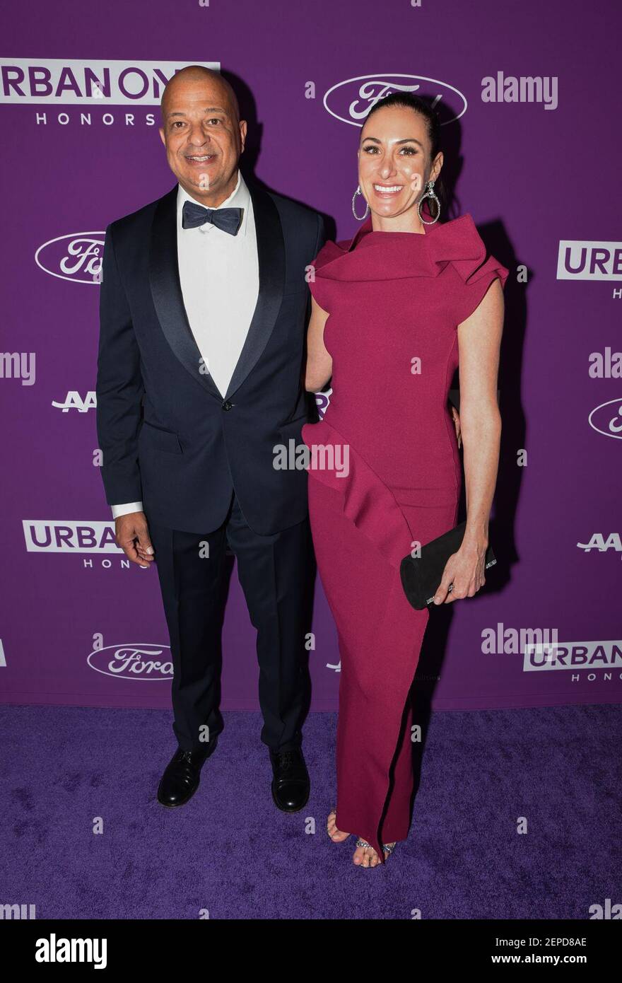 Alfred Liggins III CEO Urban One & His Wife at the 2019 Urban One ...
