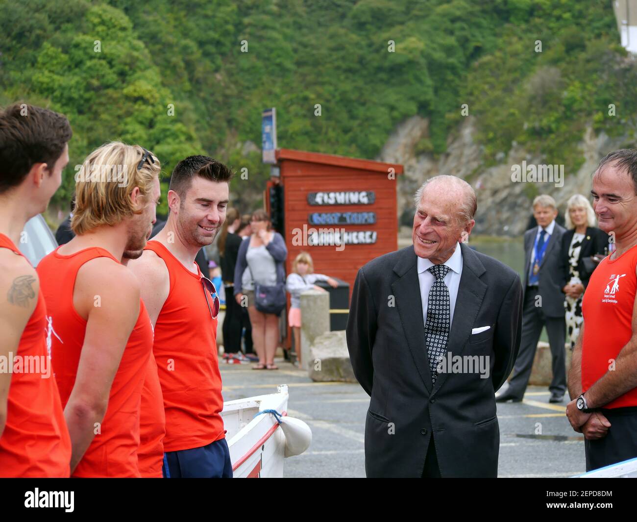 Newquay, Cornwall, England, 1st July 2014. HRH Philip duke of Edinburgh ...
