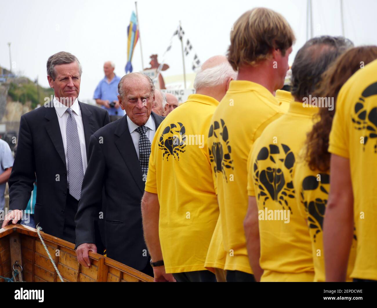 Newquay, Cornwall, England, 1st July 2014. HRH Philip duke of Edinburgh ...