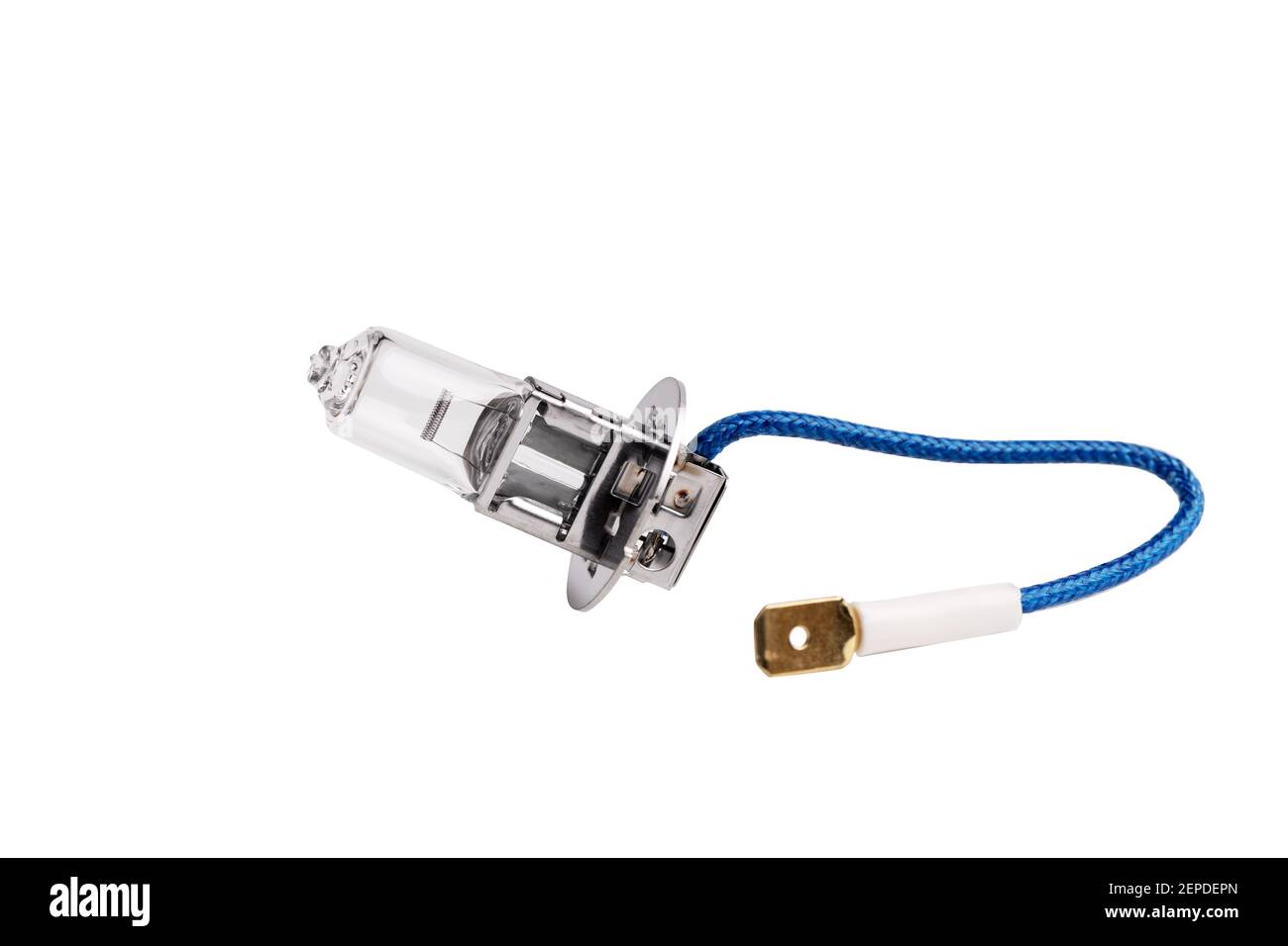 new automotive h3 light bulb isolated on white background. car part ...