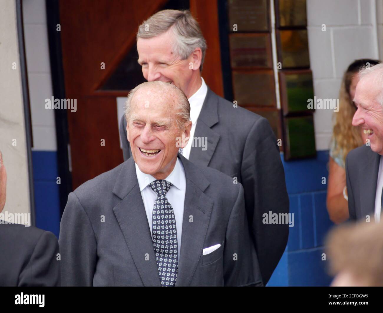 Newquay, Cornwall, England, 1st July 2014. HRH Philip duke of Edinburgh ...