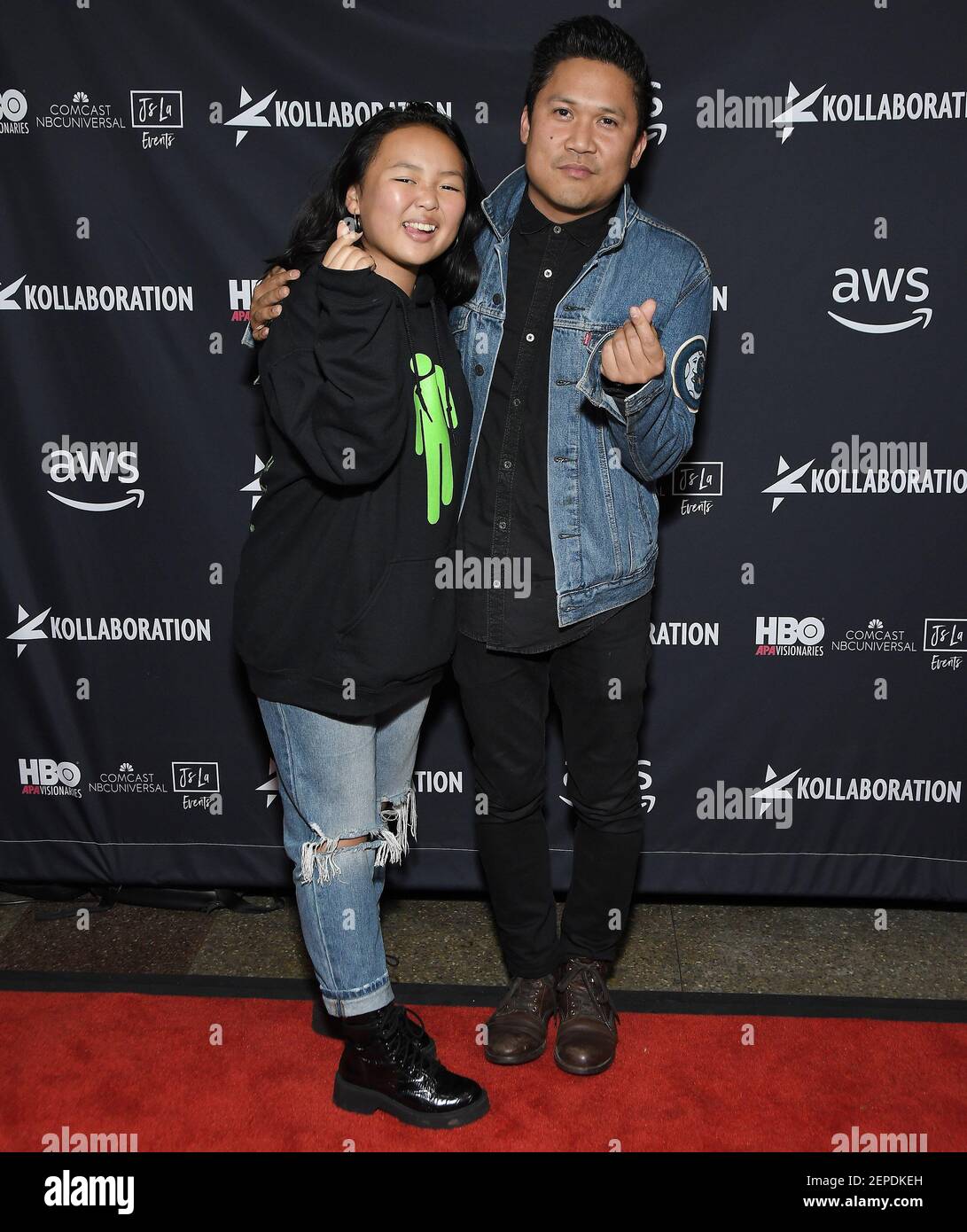 (L-R) Ella Jay Basco and Dante Basco at the Kollaboration STAR 2019 ...