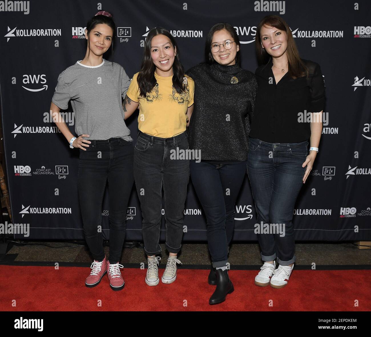 (L-R) Voltron - Lilan Bowden, Kim Cooper, Kathy Yamamoto and Sarah ...