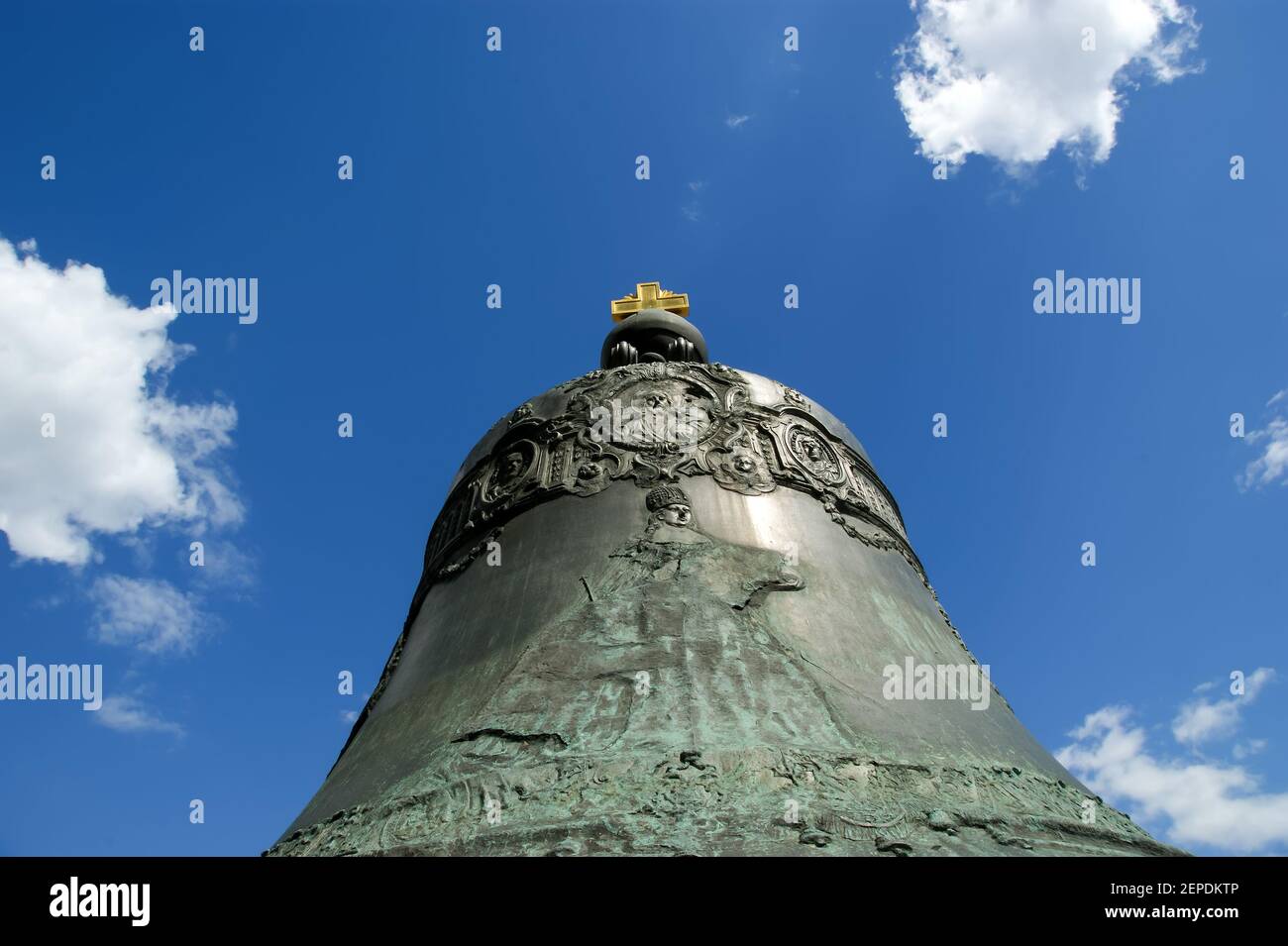 The Tsar Bell, also known as the Tsarsky Kolokol, Moscow Kremlin Stock ...