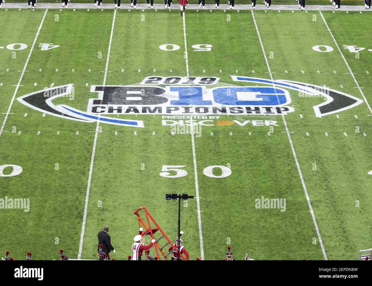 December 07, 2019: A general overall view of the Big Ten logo at ...