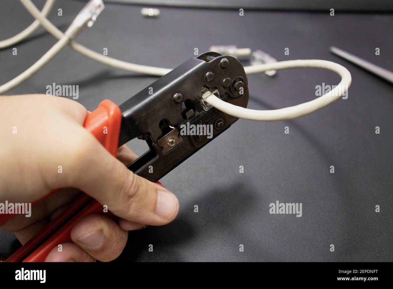 Crimping tool hi-res stock photography and images - Alamy