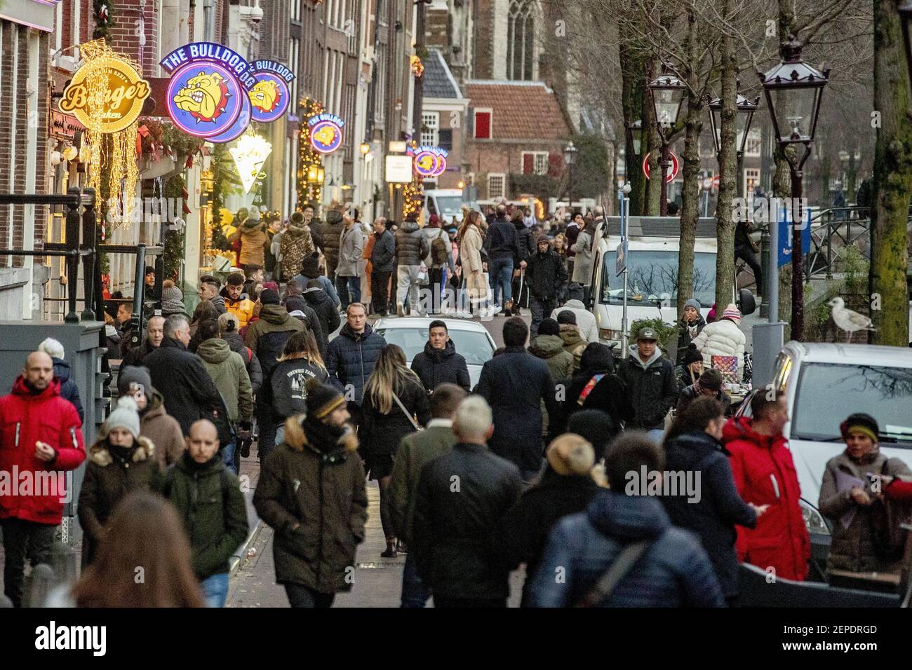 AMSTERDAM, De Wallen, 08-12-2019, Window prostitution in The red light ...