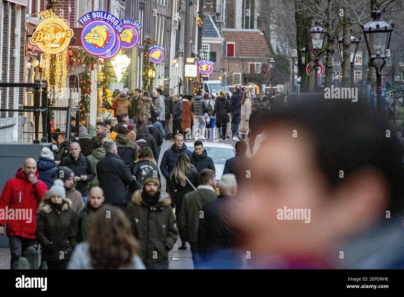 AMSTERDAM, De Wallen, 08-12-2019, Window prostitution in The red light ...