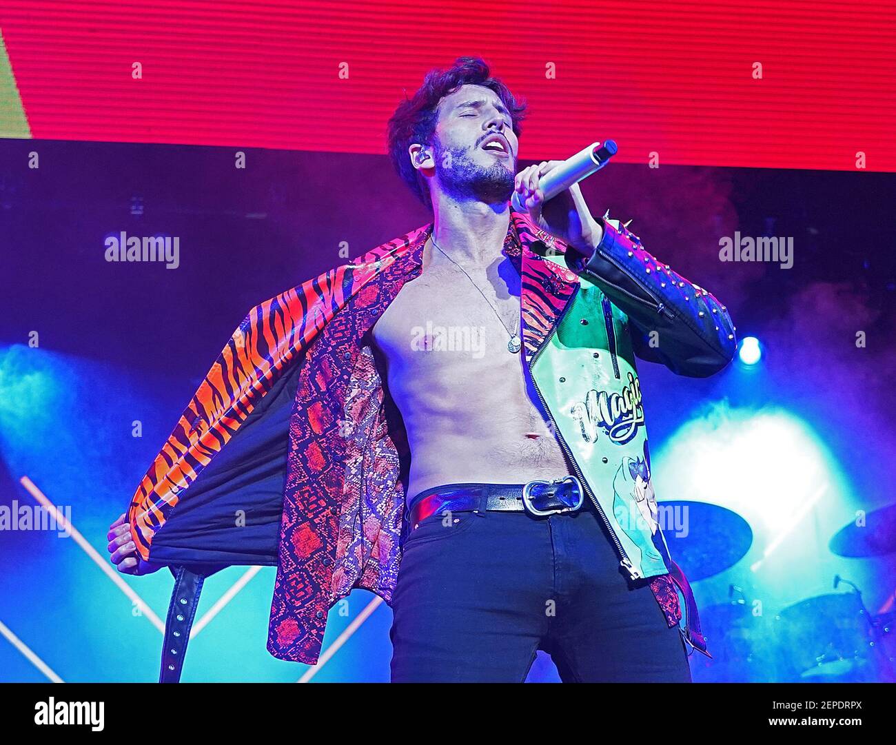 MIAMI, FL - DEC 7: Sebastian Yatra performs during Uforia Lifetime ...